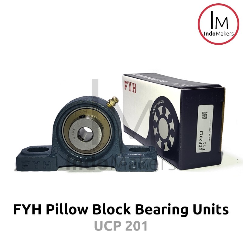 Jual Pillow Block Bearing Unit UCP 201 - As 12mm FYH Japan | Shopee ...