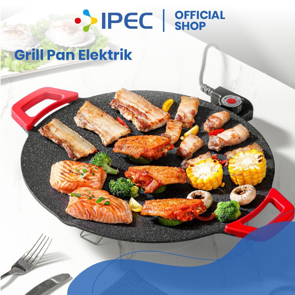 Jual Electric Grill Pan Panggangan BBQ Listrik Anti Lengket/ Pemanggang ...