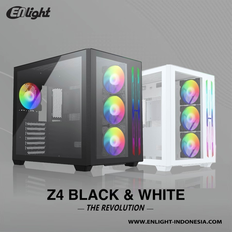 Jual Casing Enlight FPMAX Z4 - Include 3 Fan ARGB | Shopee Indonesia