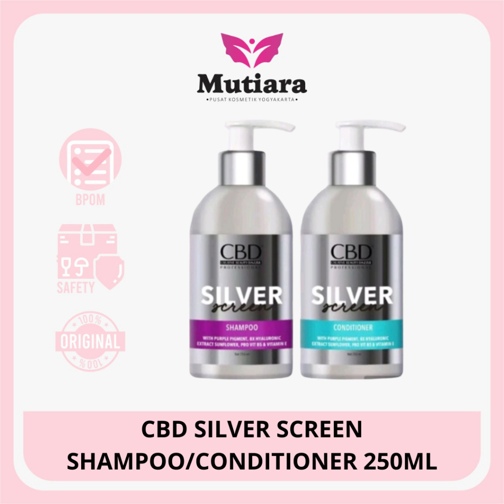Jual CBD SILVER SCREEN SHAMPOO/CONDITIONER 250ML | Shopee Indonesia