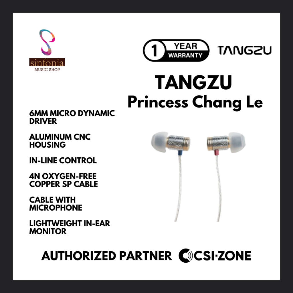 Jual Tangzu Princess Chang Le / Changle 6MM Driver In Ear Monitor With ...
