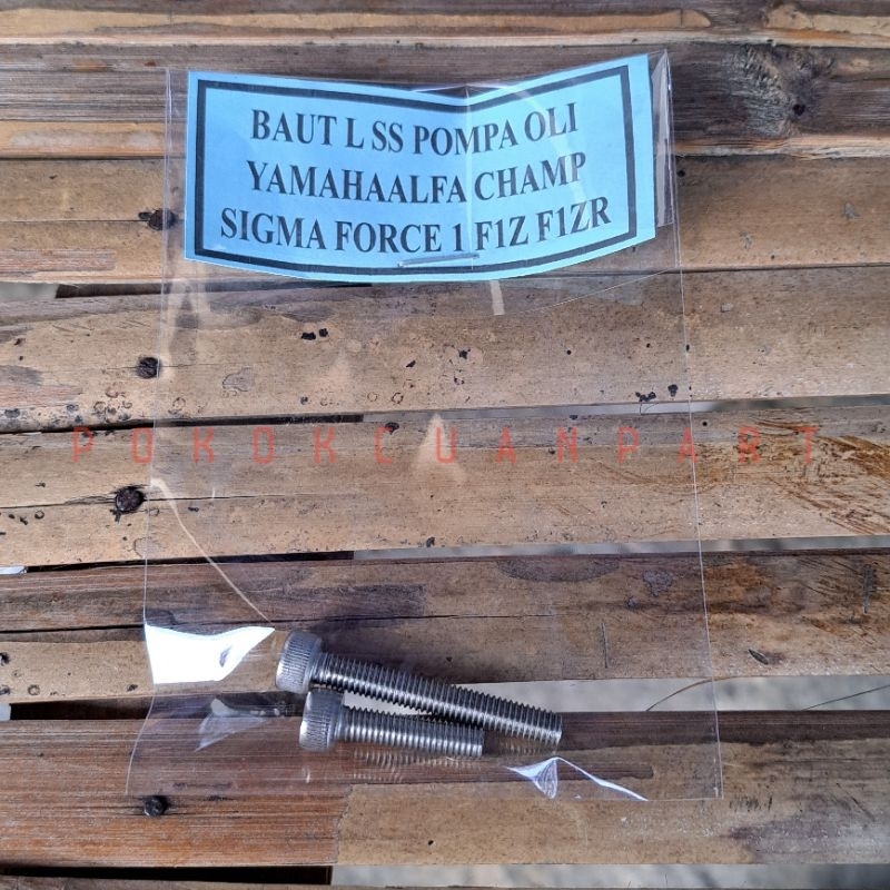 Jual Baut L SS pompa oli Yamaha ALFA CHAMP SIGMA FORCE 1 F1Z F1ZR ...