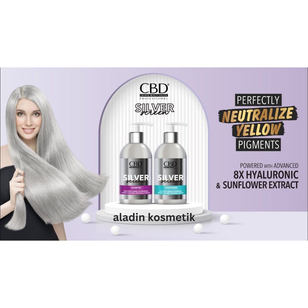 Jual CBD shampo / conditioner SILVER Screen 250ml | Shopee Indonesia