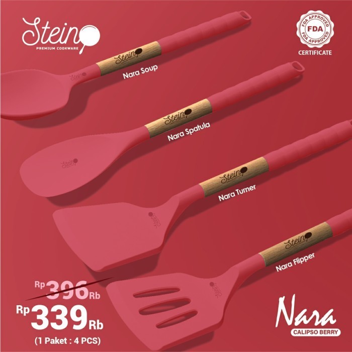Jual Spatula STEIN Cookware Nara Series - Spatula SIlicon Tahan Panas ...