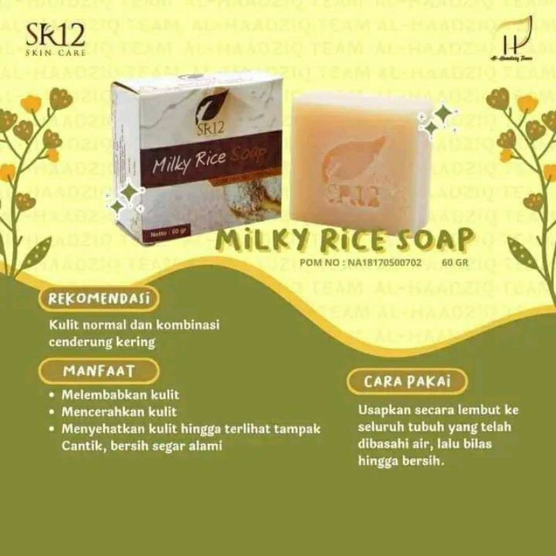 Jual Milky Rice Soap SR12 Sabun Beras Susu Herbal SR12 | Shopee Indonesia
