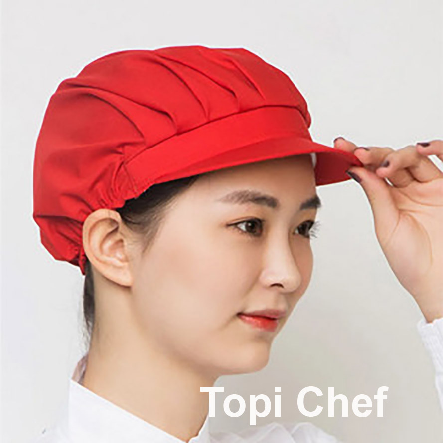 Jual Topi Koki VISOR Topi Alat Masak Pelindung Rambut Jatuh Topi ...