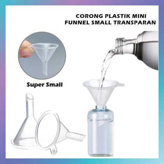 Jual KTM - Corong Mini Plastik Transparan / Funnel untuk Essential Oil ...