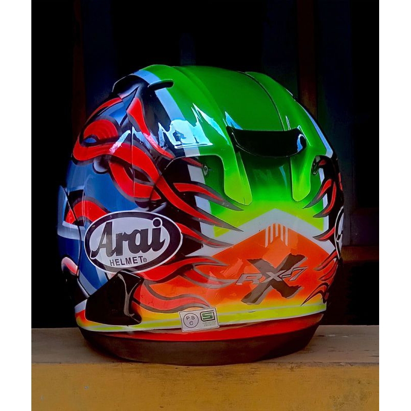 Jual custom helm ala-ala arai basic cetakan (motif) | Shopee Indonesia