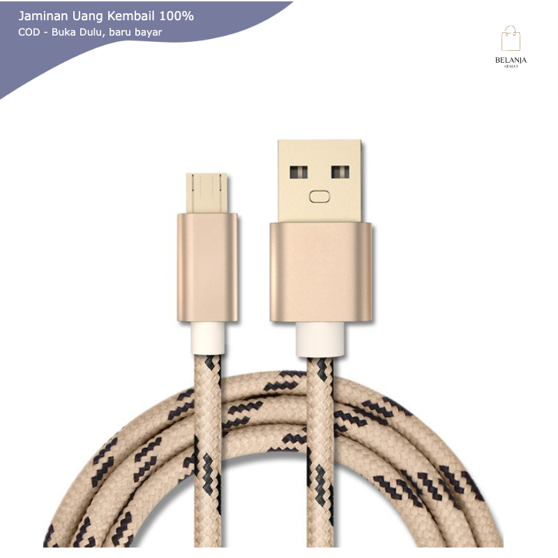 Jual Kabel Data Micro USB Multifungsi Fast Charging Braided 100 cm ...