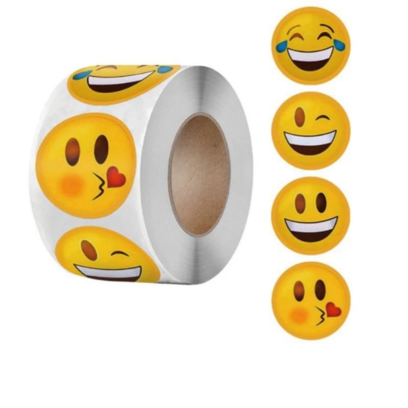 Jual 100 Pcs / 500 Pcs - Stiker Emoji Motivasi Anak Reward Sticker ...