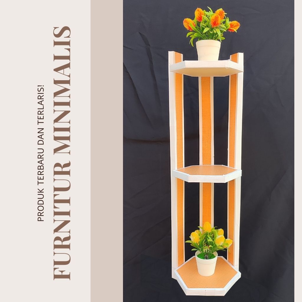 Jual RAK SUDUT SEGI 6/STANDING POT SUSUN 6 / RAK BUNGA / POT BUNGA/RAK ...