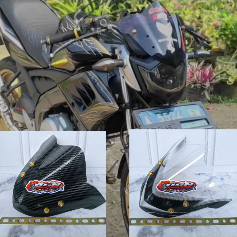 Jual VISOR CUSTOM YAMAHA VIXION OLD MODEL TERBARU DILENGKAPI BREKT DAN ...