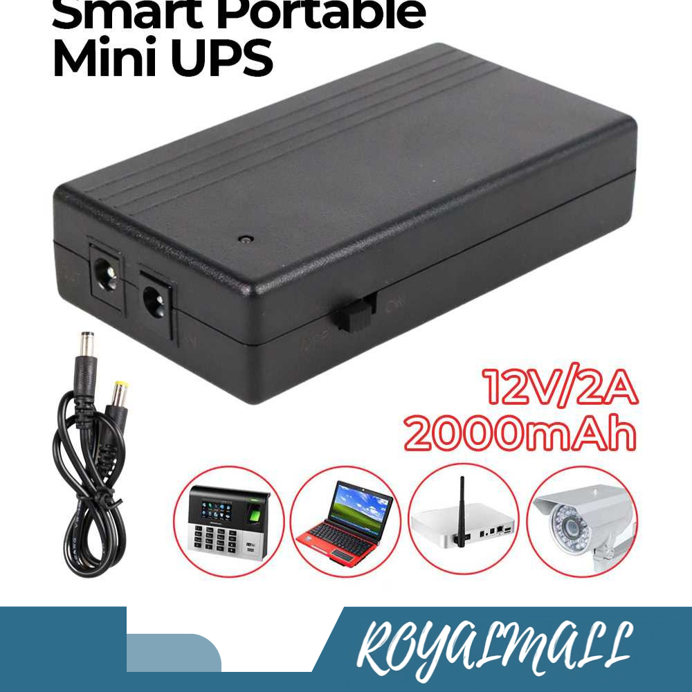 Jual Smart Portable Mini UPS 12V/2A 2000mAh / Power Penyimpan ...
