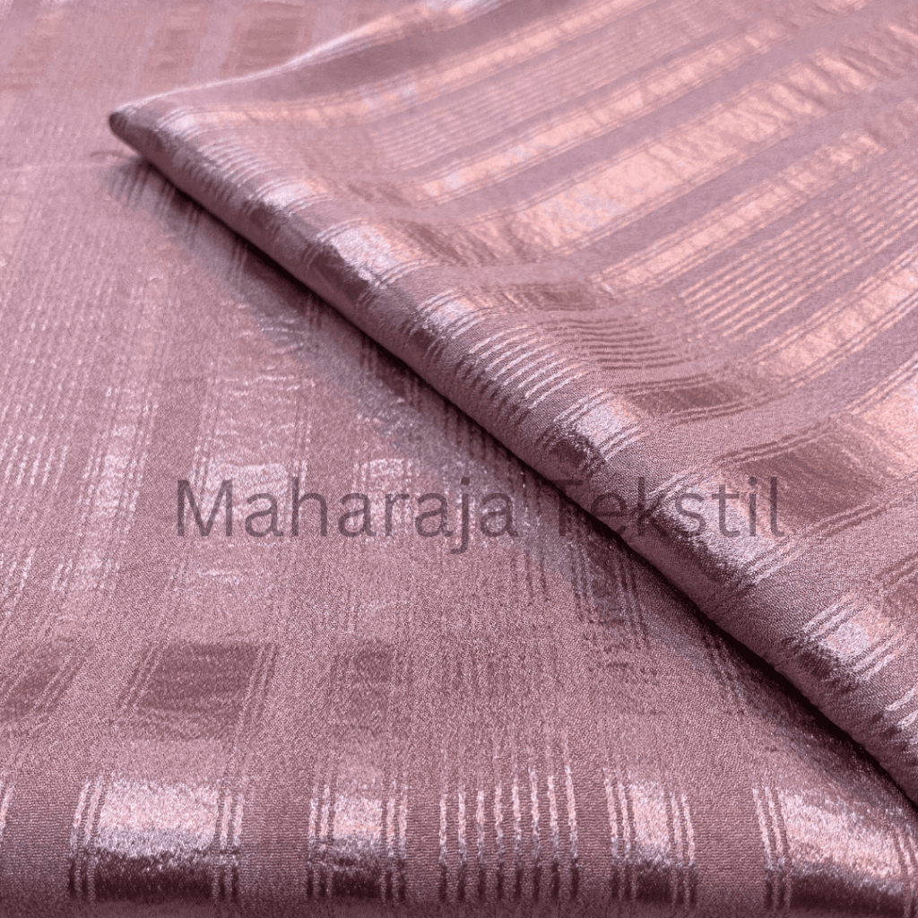 Jual Kain Satin Shimmer Motif / Amanda Shimmer Stripe / Amanda Shimmer ...