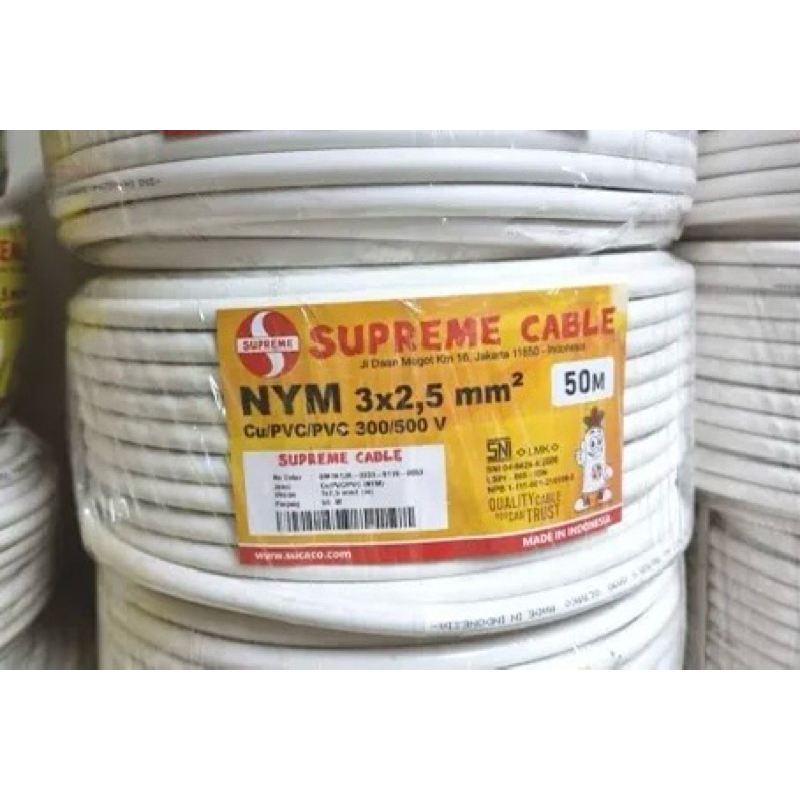 Jual kabel listrik supreme NYM 3x2.5 permeter | Shopee Indonesia