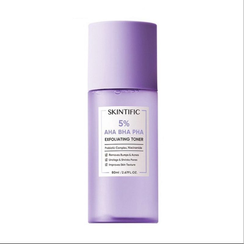 Jual SKINTIFIC 5% Aha Bha Pha Exfoliating Toner (80 ml) | Shopee Indonesia