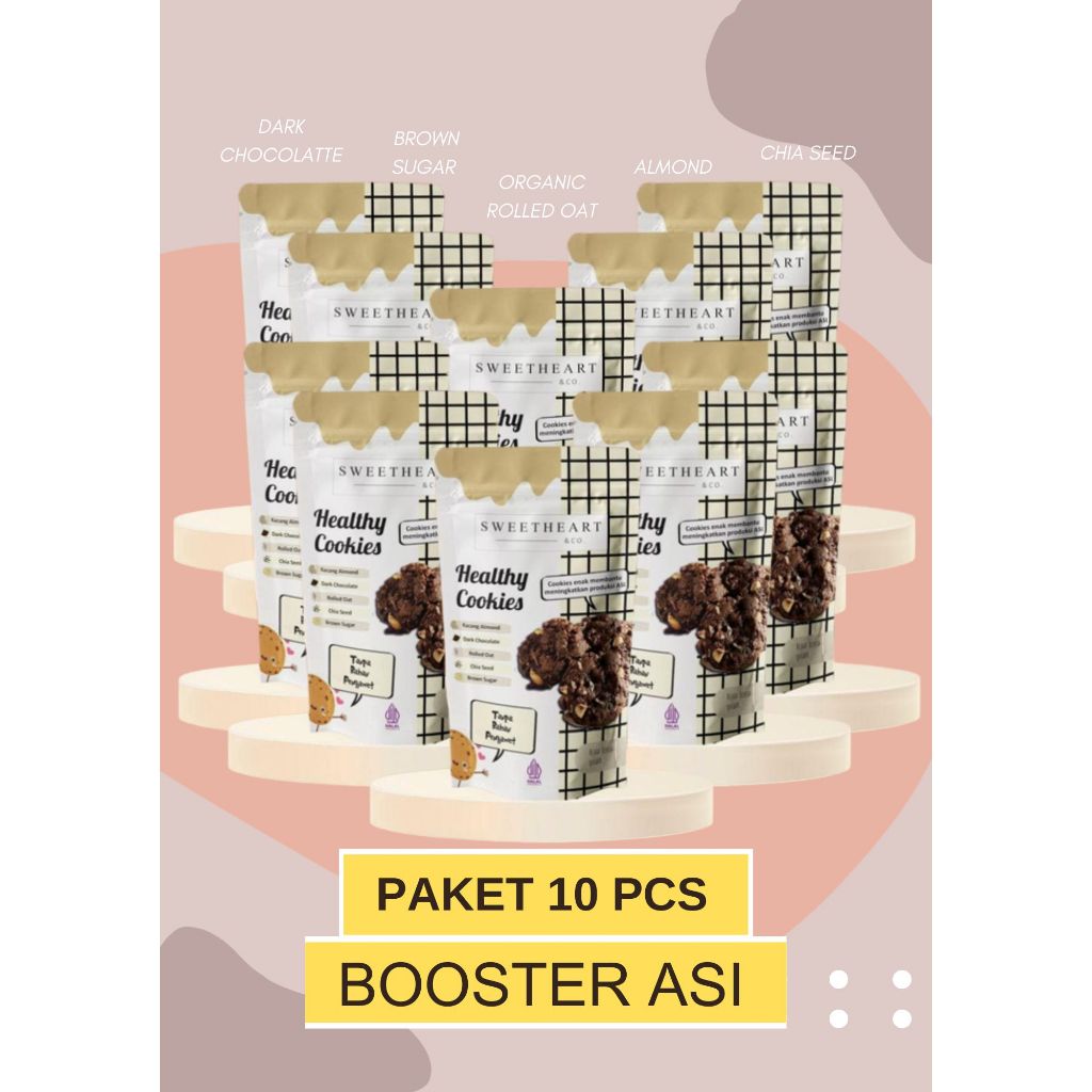Jual 'Paket 10 Pcs' Healthy Cookies "Sweetheart&Co." Camilan Pelancar ...
