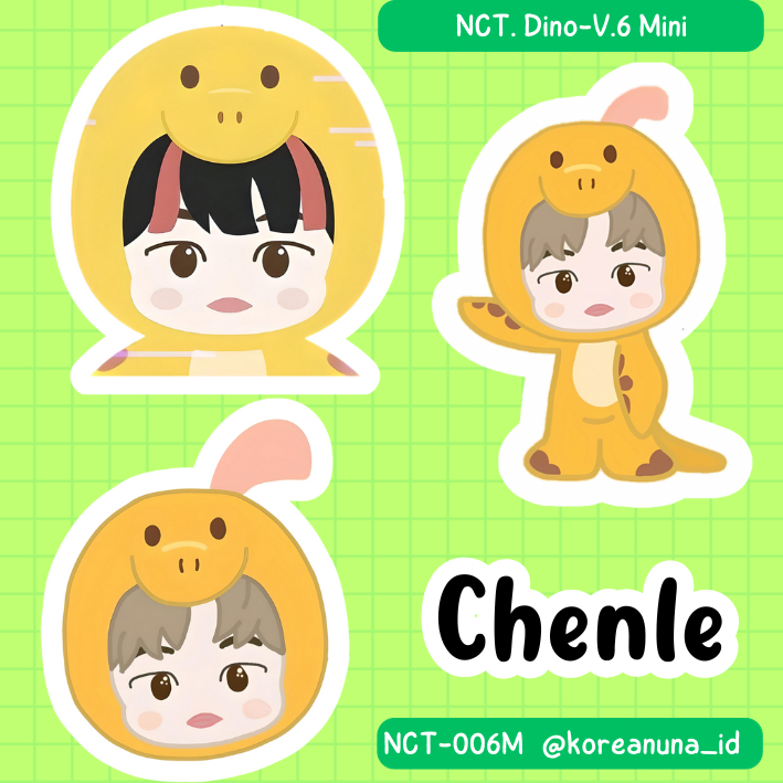 Jual Sticker Kpop NCT Dream Dino Chibi Kartun Anime Lucu Aesthetic ...