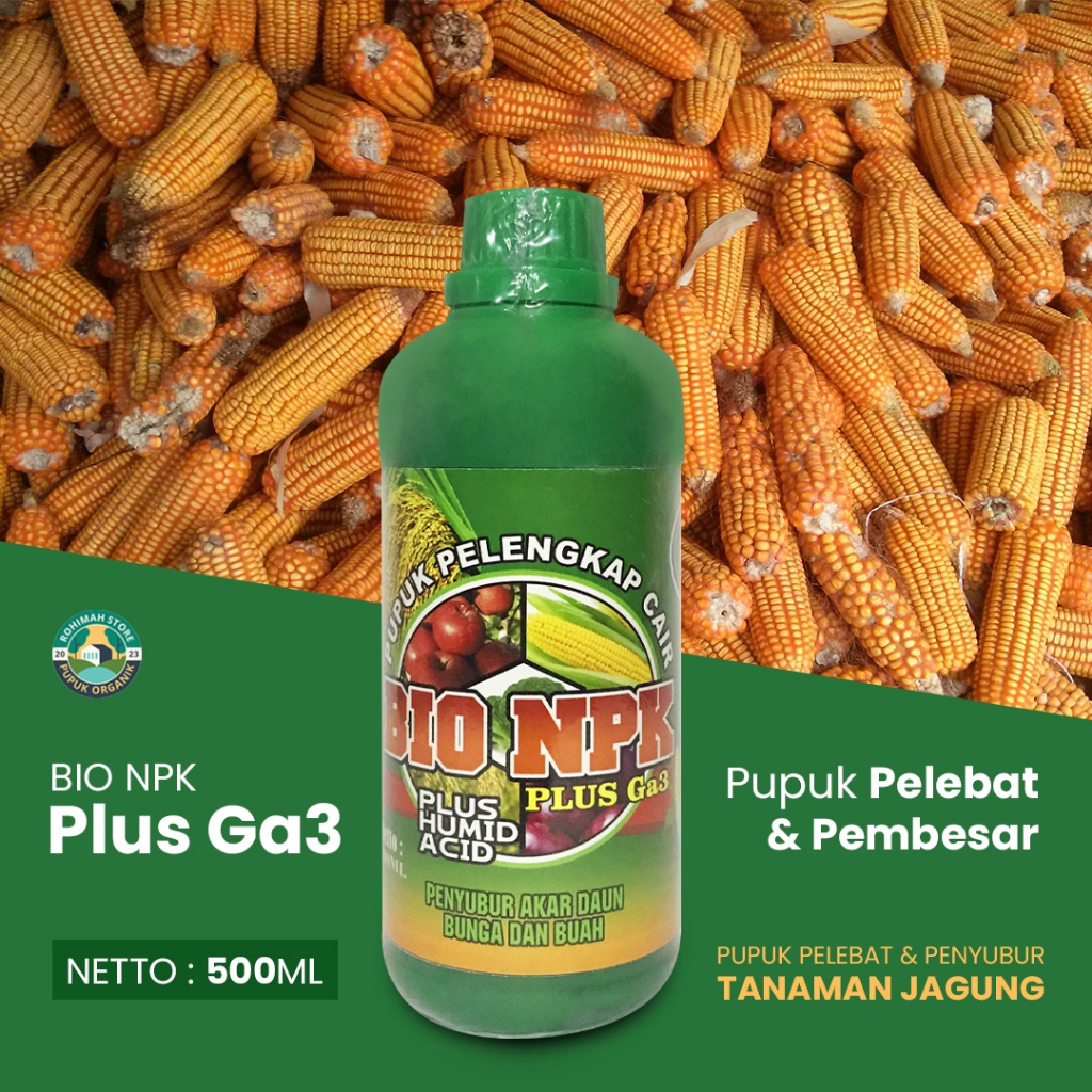 Jual pupuk jagung berbuah lebat BIO NPK GAZA Plus Ga3, vitamin buah ...