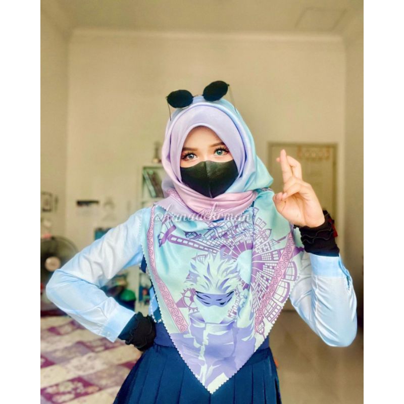 Jual BG Scarf Hijab Anime kerudung anime jilbab series anime ...
