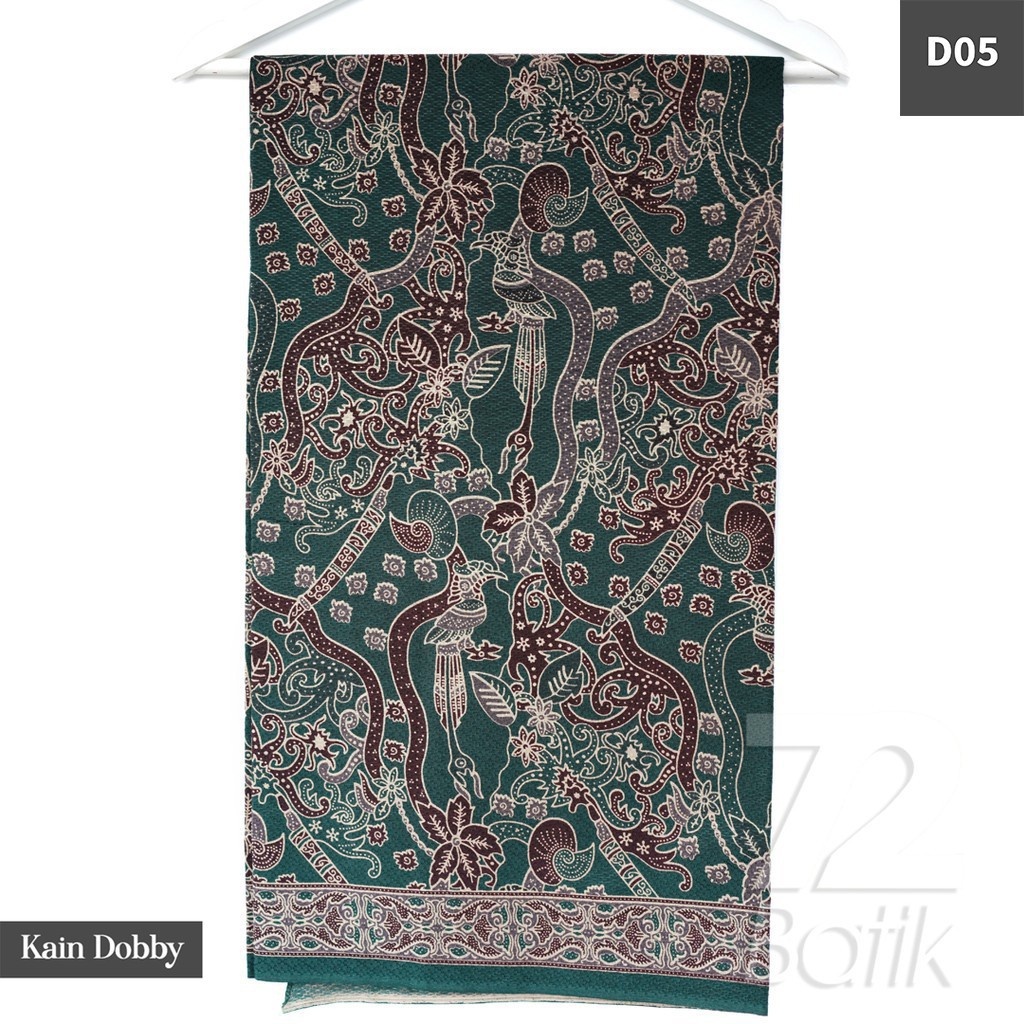 Jual BAHAN BATIK PREMIUM Dobby Motif Burung Asmat Warna Hitam Ireng ...