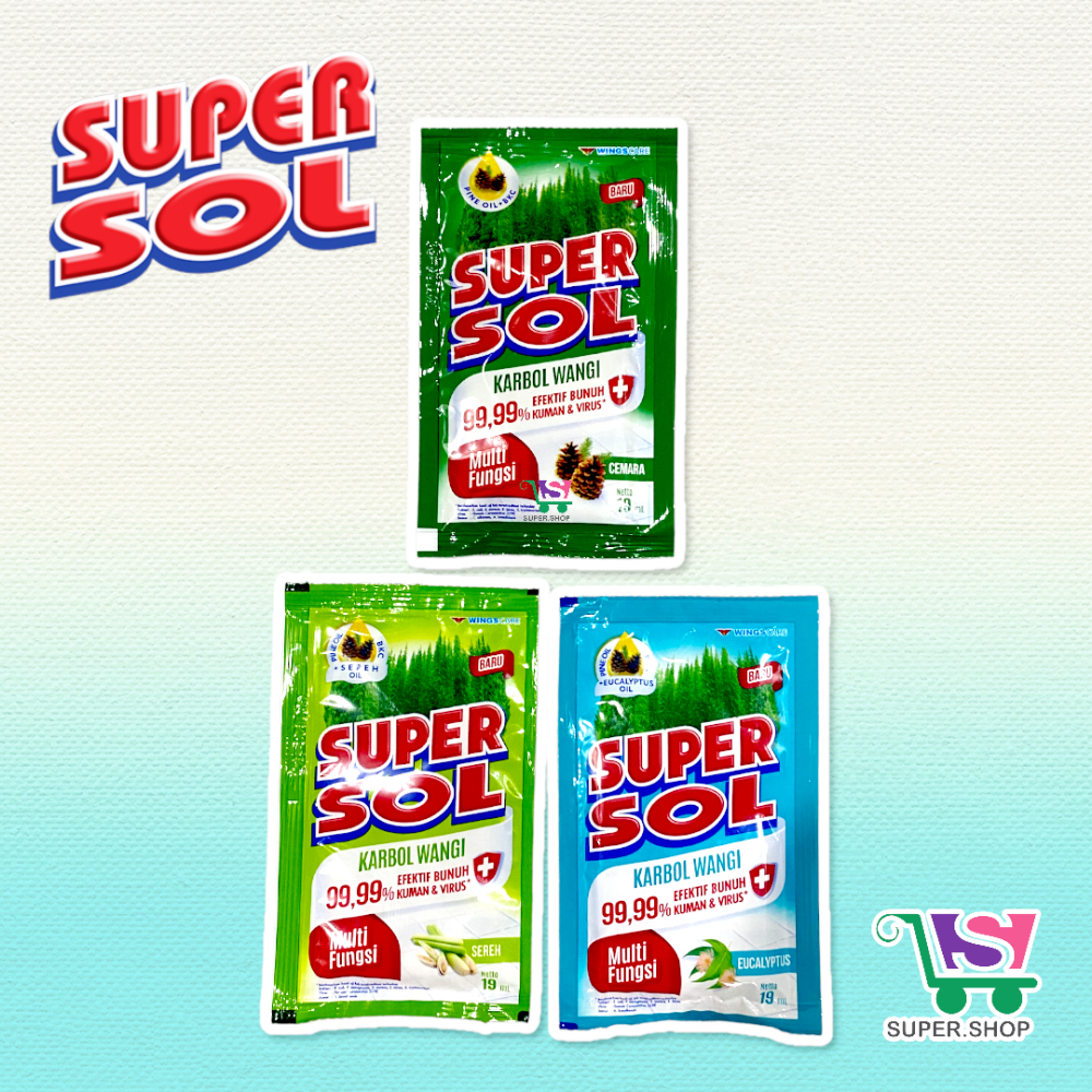 Jual SuperSol / Super Sol Karbol Wangi 19 ML Sachet | Shopee Indonesia