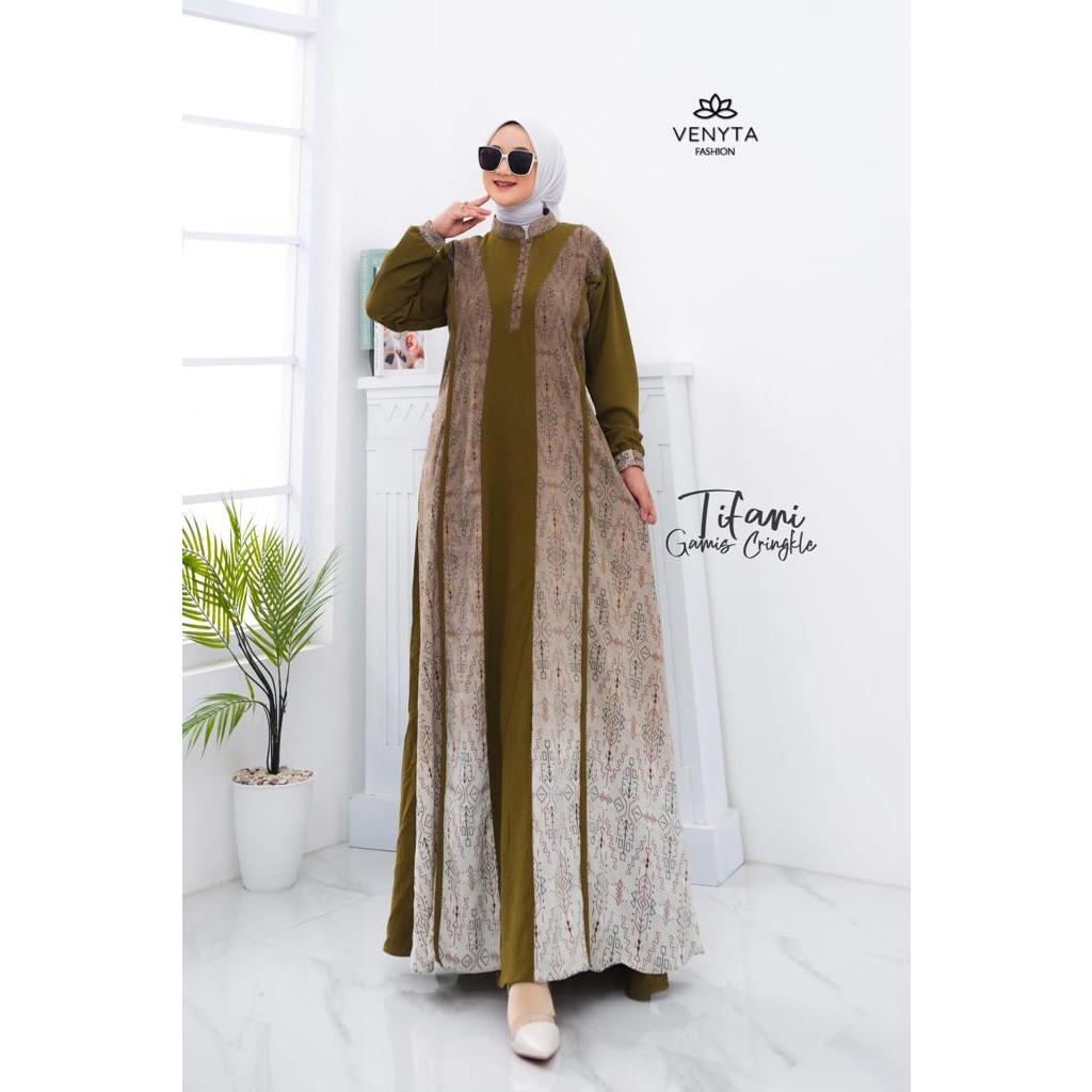 Jual GAMIS TIFFANY GAMIS CRINGKEL PREMIUM BAHAN HALUS DAN ADEM GAYA ...