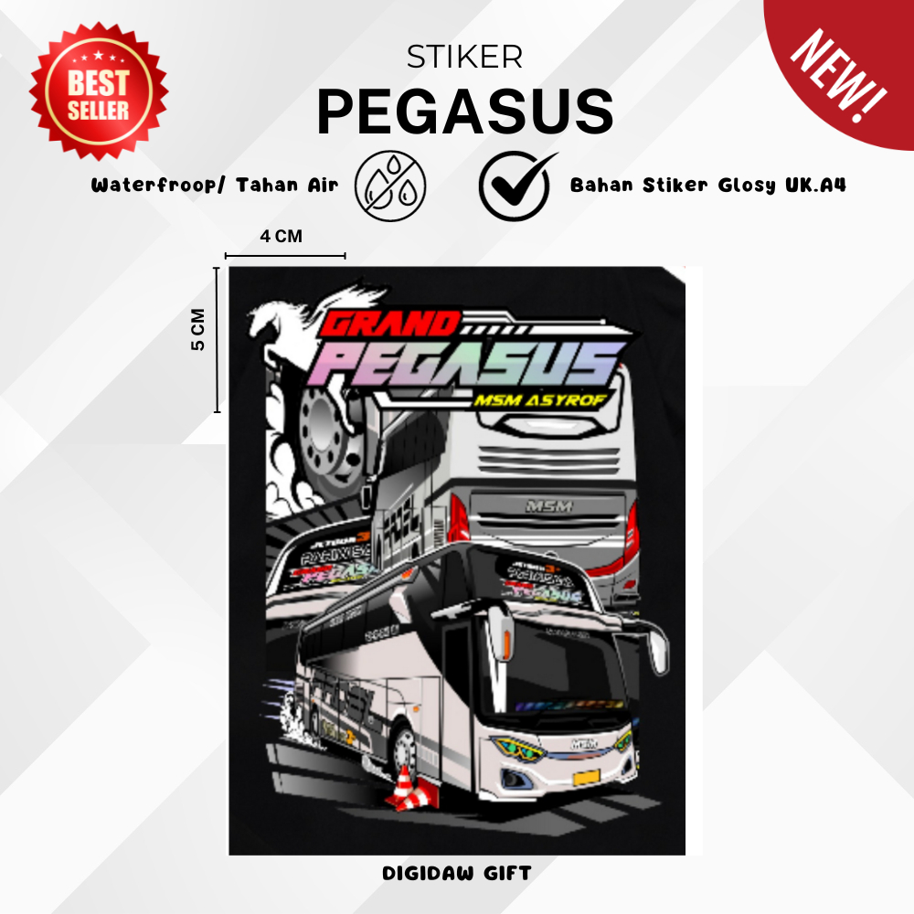 Jual [PROMO] 100 PCS STIKER BUS BASURI | STIKER BUS TELOLET UKURAN 4X5 ...