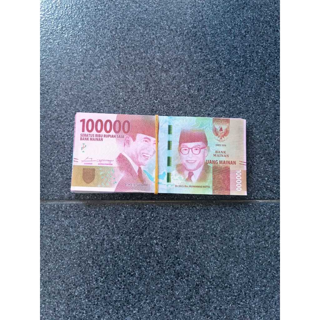 Jual Uang Mainan Rupiah isi 100 pcs | Shopee Indonesia