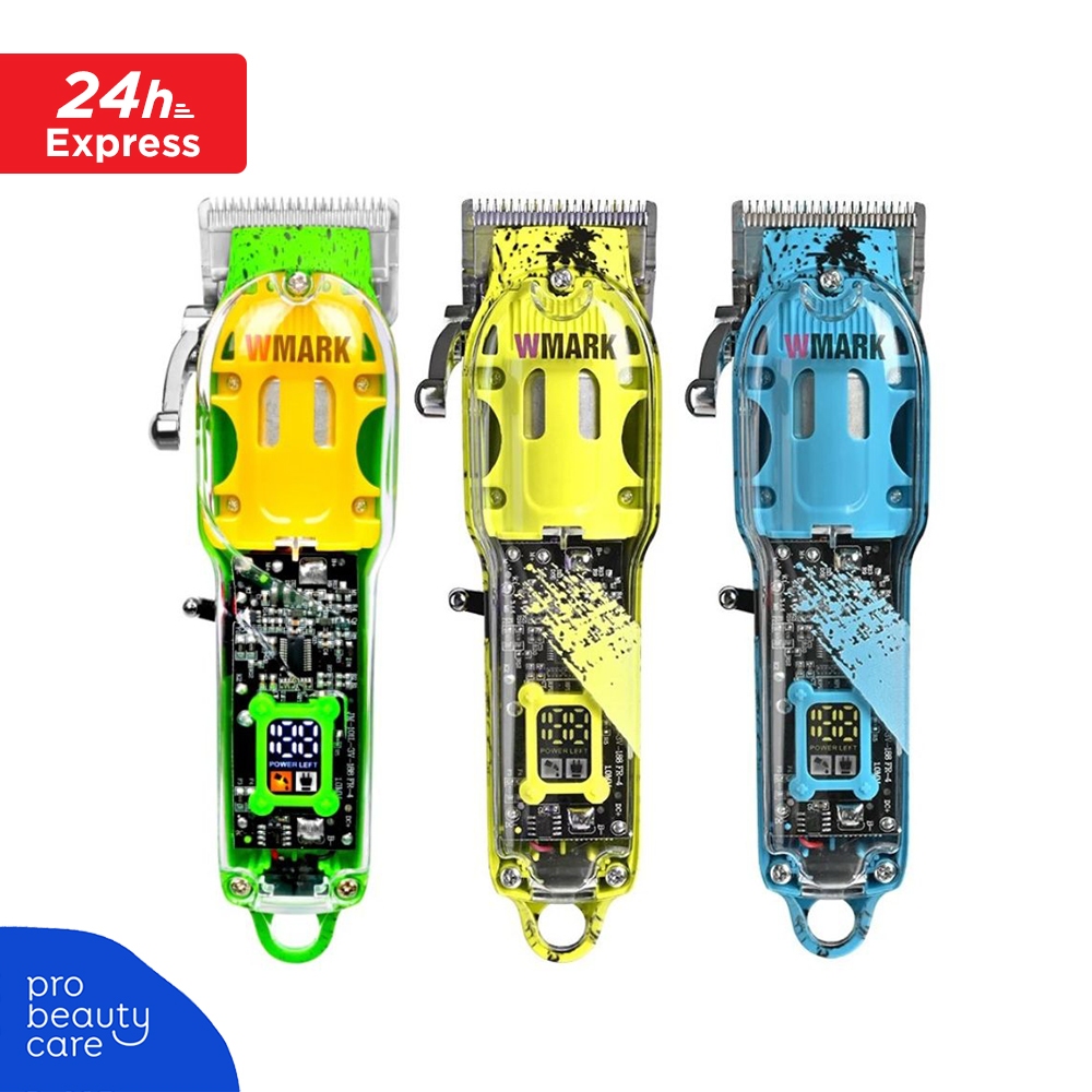 Jual Wmark - NG408 Alat Cukur Rambut - Professional Rechargeable Hair Clipper ( Transparent ...