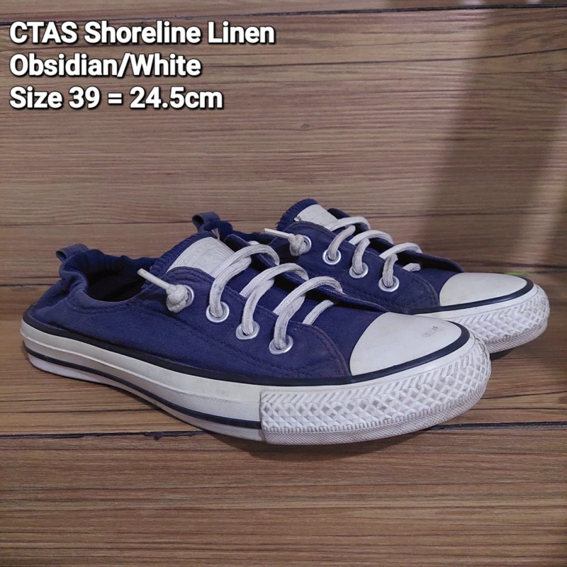 Jual Converse CTAS shoreline linen Warna obsidian / white | Shopee ...