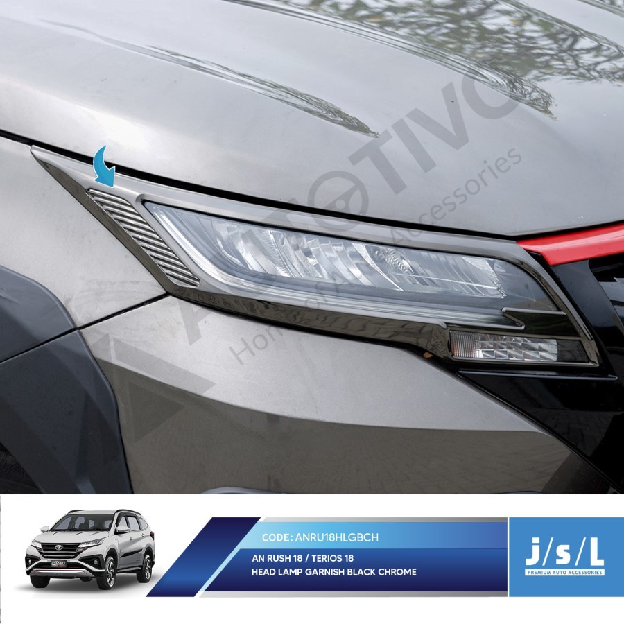 Jual PAKET Handle Outer Tank Garnis All New Rush 2018 JSL Black Chrome | Shopee Indonesia