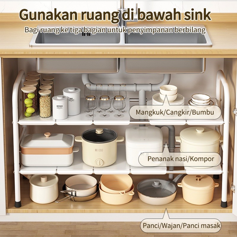 Jual PREMIUM RAK PIRING DAPUR DISH KITCHEN RAK SINK WASTAFEL SEKAT ...