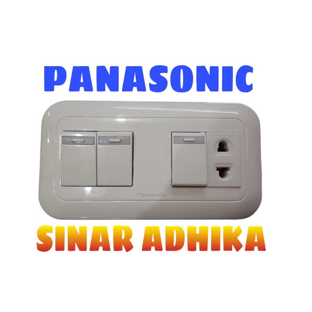 Jual Saklar Seri Triple Panasonic + Universal Wej 78049 + Wej 3119 ...