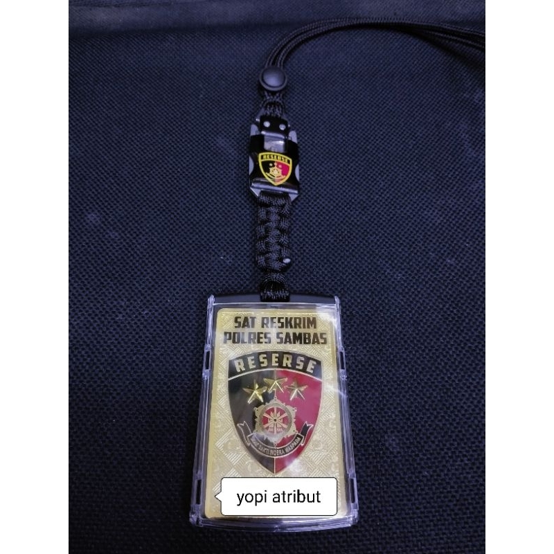 Jual id name tag tactical penyidik reserse reskrim bareskrim free ...