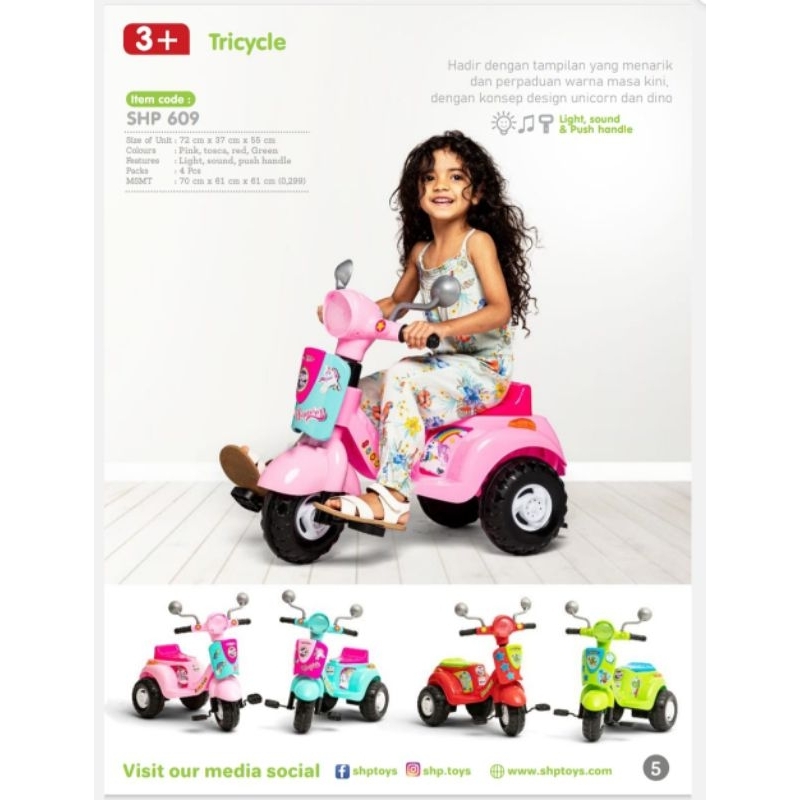 Jual MAINAN SEPEDA DORONG SCOOTER 609 SHP | Shopee Indonesia