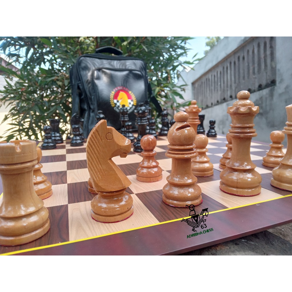 Jual Set Buah Catur Kayu Lansium Domesticum Standar Turnamen ...