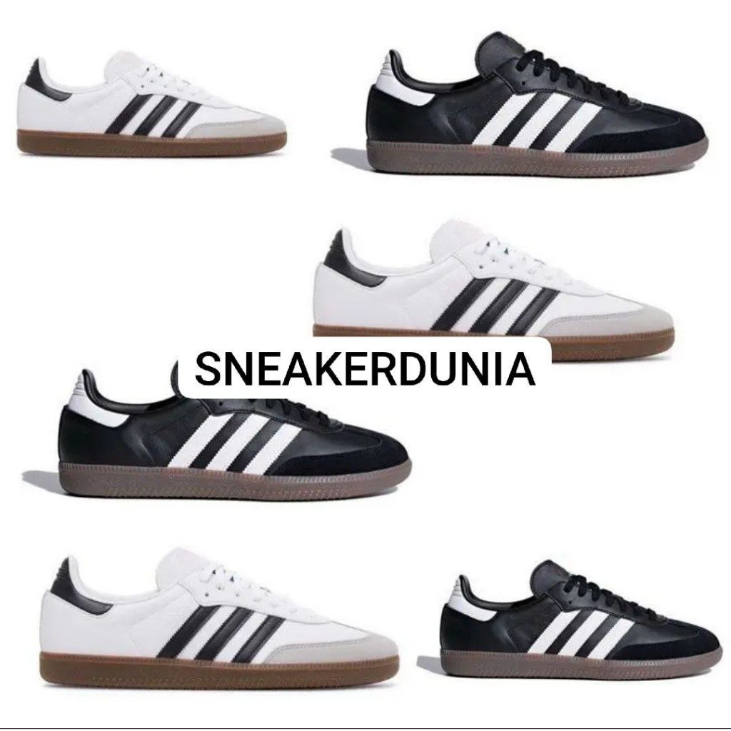 Jual BEST SELLER COD SAMBA PUTIH GARIS HITAM VEGAN SEPATU SAMBA SEPATU ...