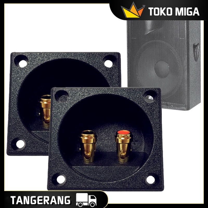 Jual 50MM Terminal Bulat Box Speaker Atau Terminal Speaker Gold Biding ...