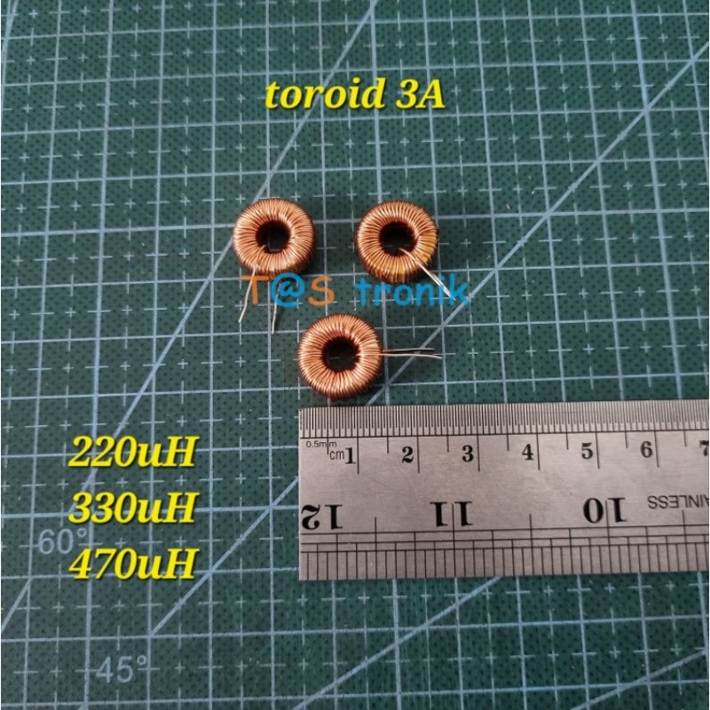 Jual toroid 220uH toroid 330uH toroid 470uH 3A winding coil induktor ...