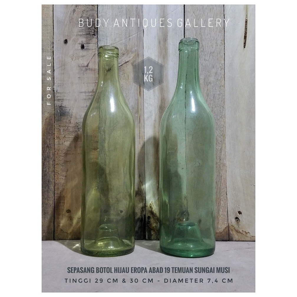 Jual Sepasang Botol Kuno Eropa Abad 19 Temuan Musi | Shopee Indonesia