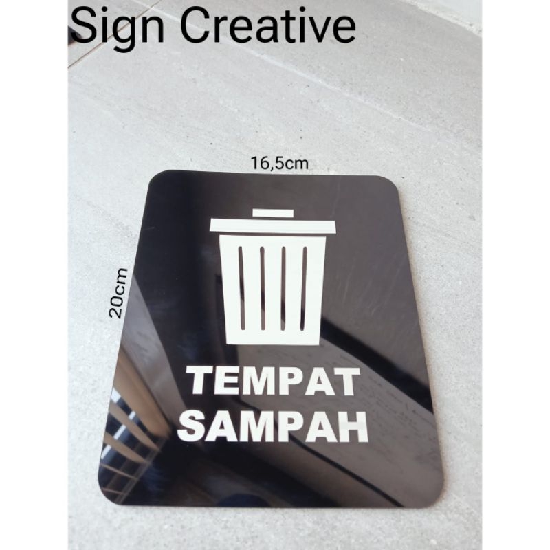 Jual Sign Board Acrylic Tempat Sampah | Shopee Indonesia