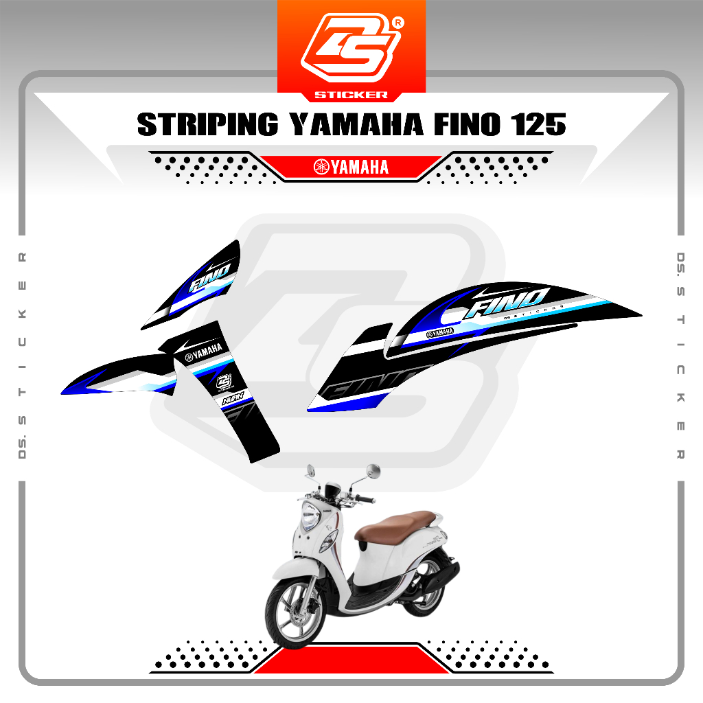 Jual Stiker Fino FI 125 Decal Striping Fino FI 125 Premium Racing ...