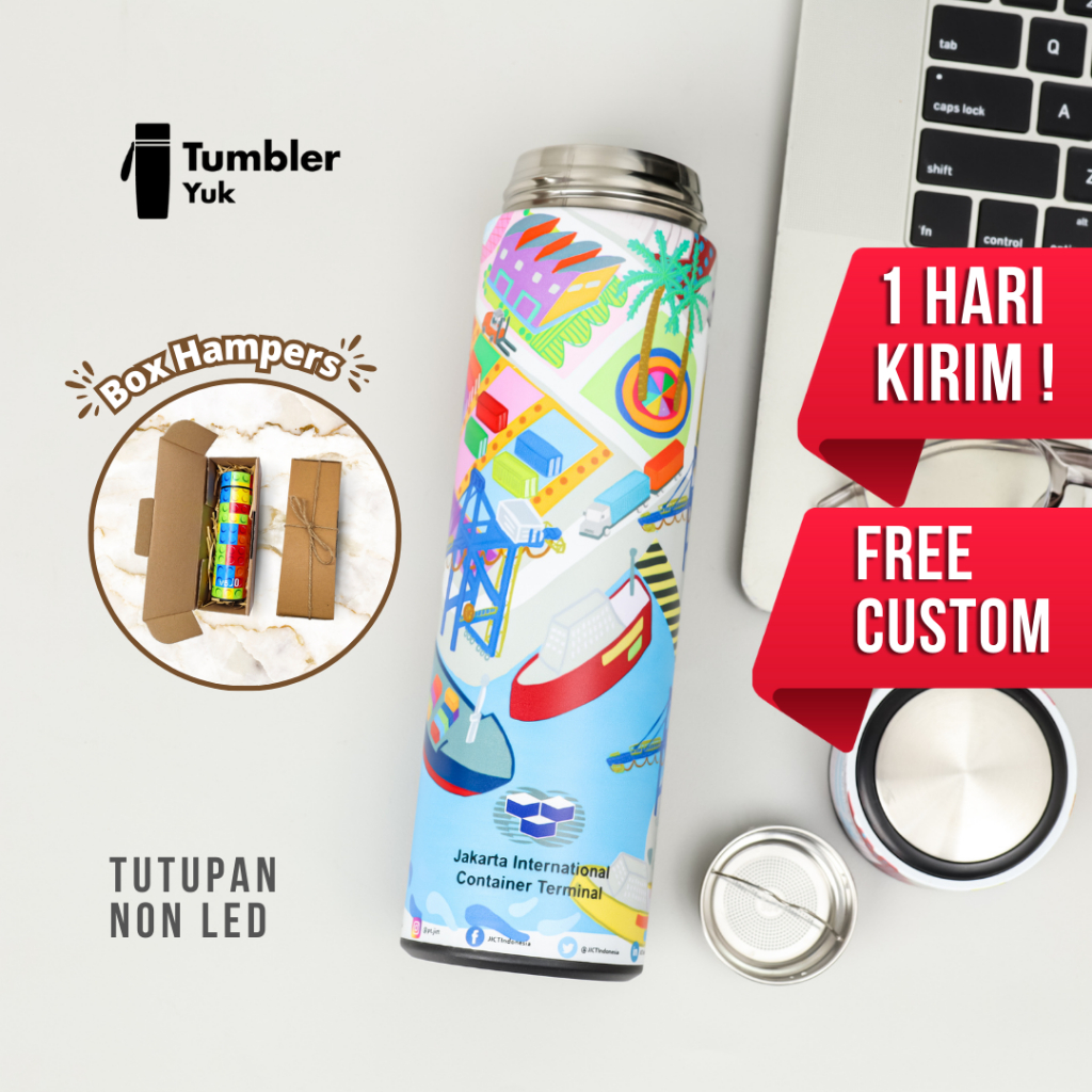 Jual Tumbler Termos Custom Print UV Sakura Botol Stainless Gambar ...