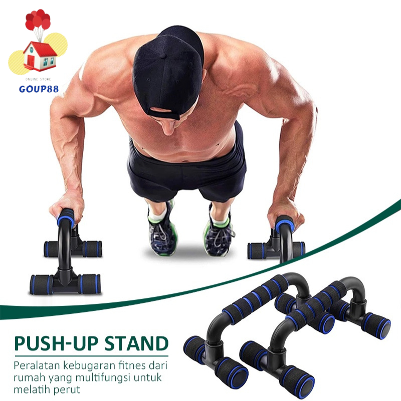 Jual JS-3 Stand Push-Up Kebugaran Bar Push-Up Baja Berkualitas Tinggi Peralatan Pendukung Push ...