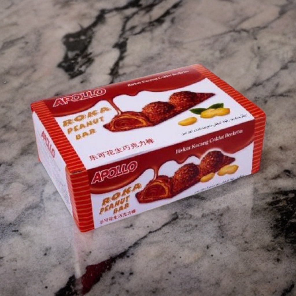 Jual Apollo Roka Peanut Bar Malaysia | Shopee Indonesia