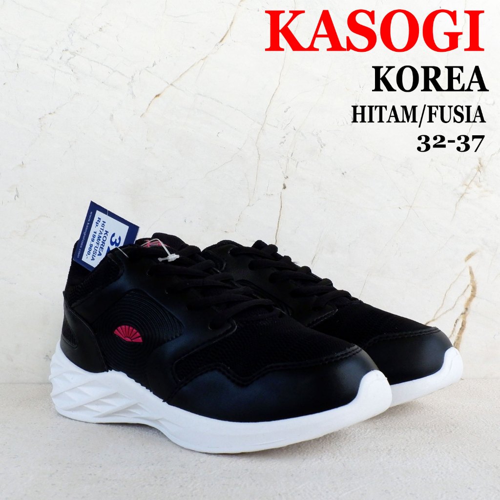 Jual Sepatu Sekolah KASOGI - KOREA - size 32-37 - sepatu tali - sepatu ...