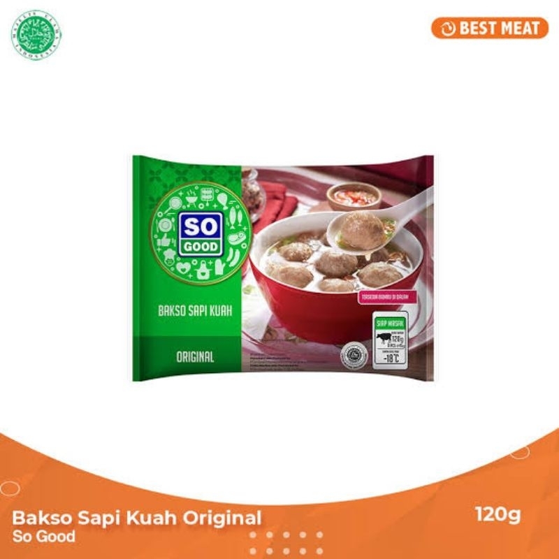 Jual so good bakso sapi kuah original 120 gr / Bakso Sapi Kuah Original ...