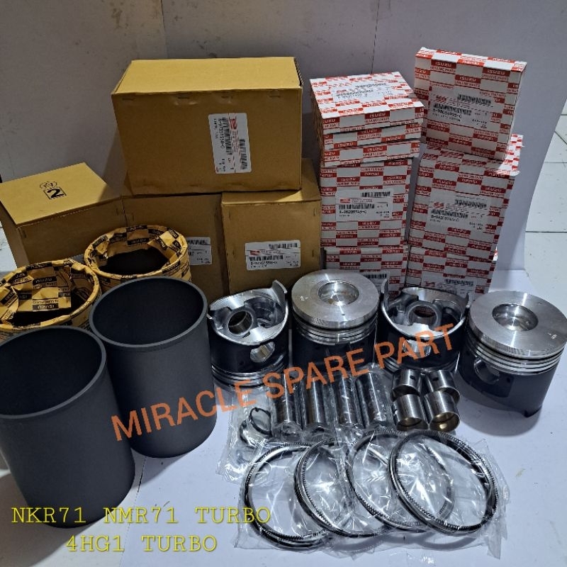 Jual Liner Kit Liner Set Boring Set Isuzu ELF NKR71 Turbo NMR71 4HG1 ...