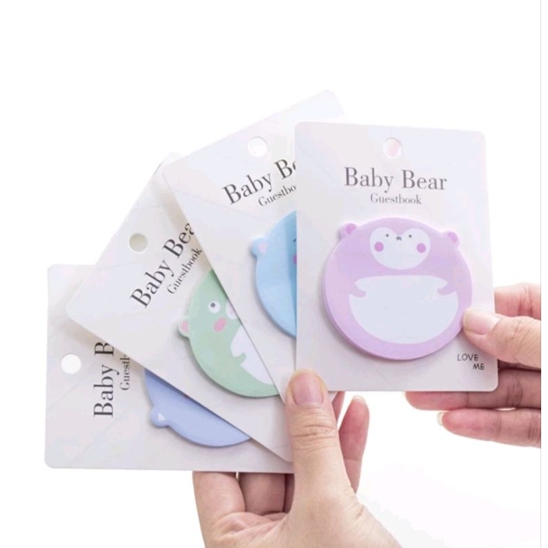 Jual Sticky Notes Baby Bear Memo Note Lucu Unik | Shopee Indonesia